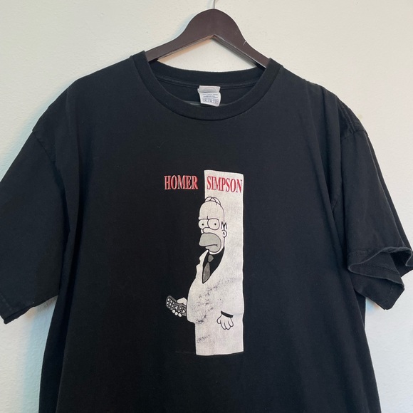 Delta | Shirts | Vintage Y2k Homer Simpson Scarface Tee | Poshmark